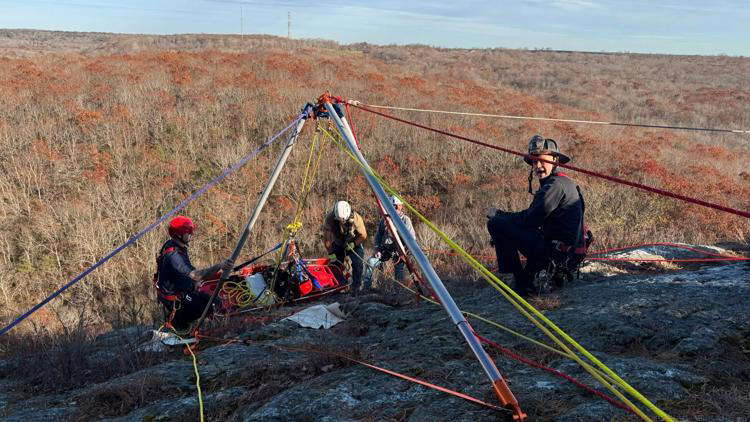 Hiker transported by LifeStar after falling off North Stonington cliff