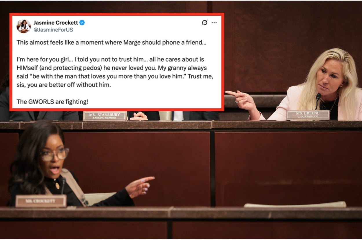 Jasmine Crockett's Message To Marjorie Taylor Greene After Trump Un ...