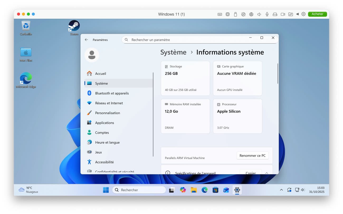 Même sous Windows 11, la puce M5 d'Apple montre sa puissance et met à l ...