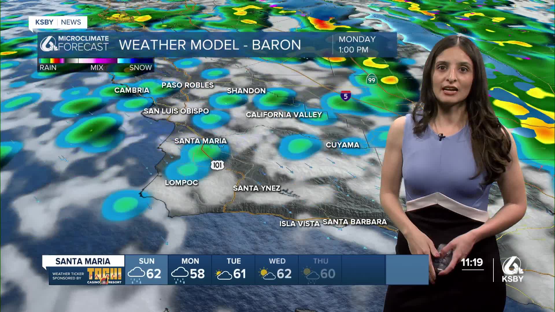 Rain continues tonight, with more rain expected Sunday night