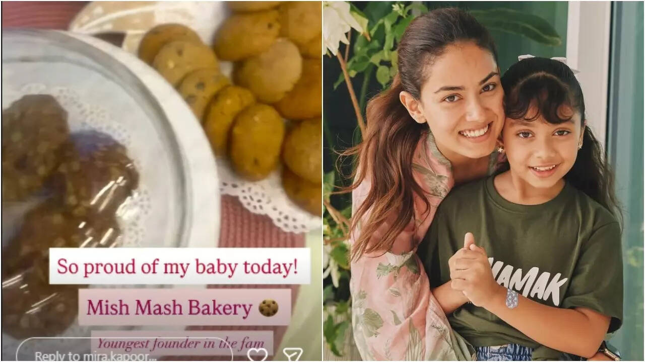 Mira Rajput proud as daughter Misha’s baking stall sells out quickly ...