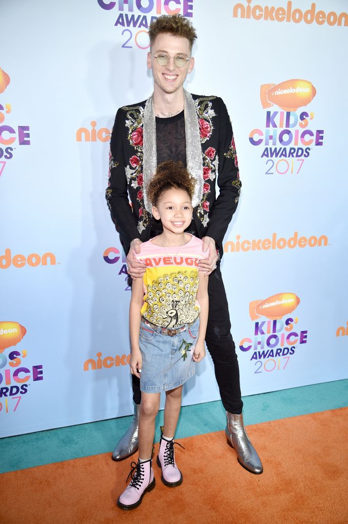 Machine Gun Kelly's daughter's all grown up as rapper recreates photo ...