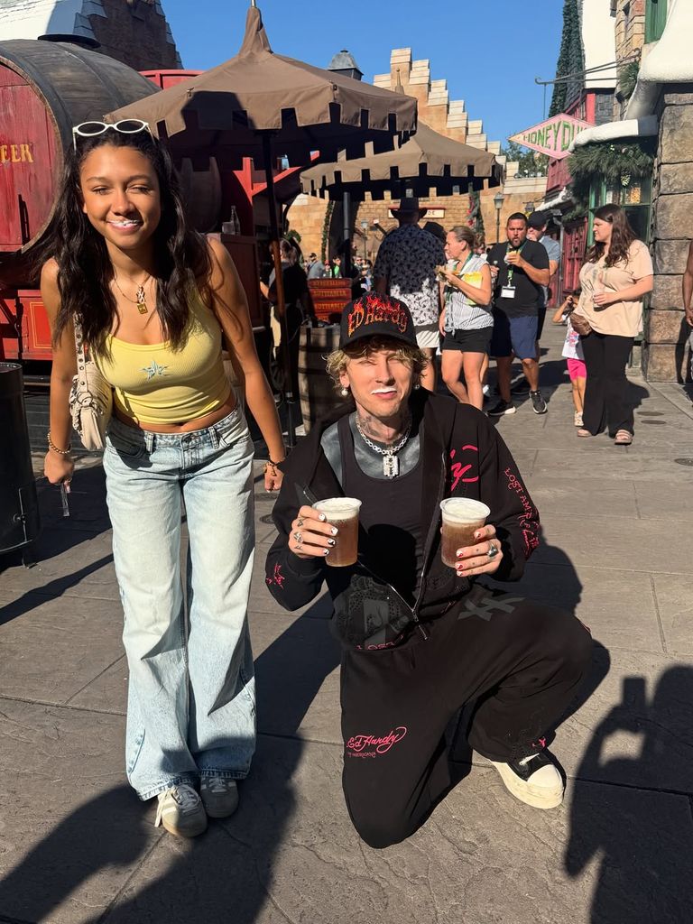 Machine Gun Kelly's daughter's all grown up as rapper recreates photo ...