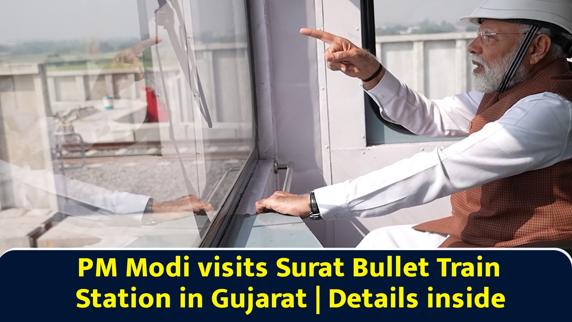 PM Modi visits Surat Bullet Train Station in Gujarat | Details inside
