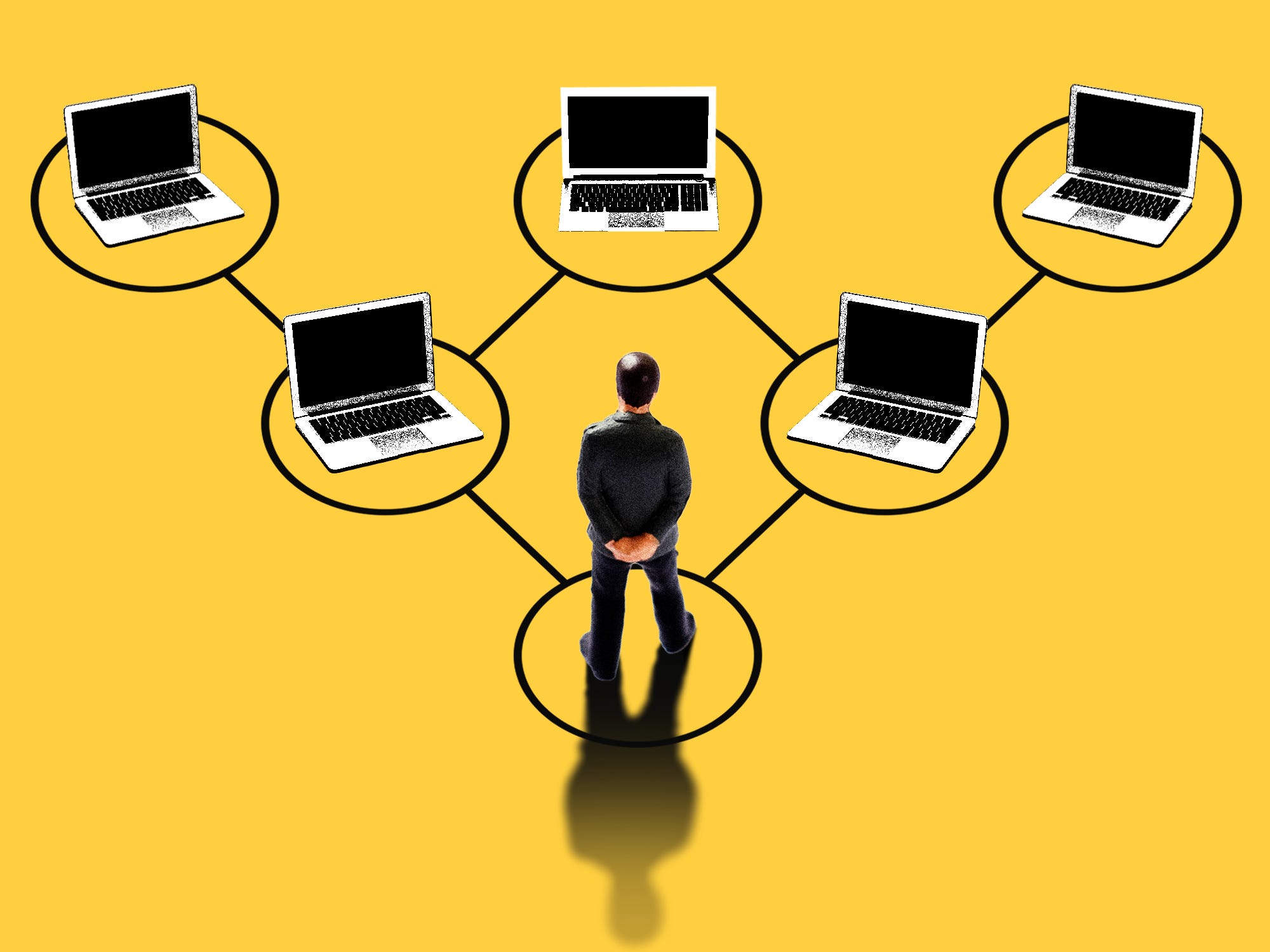 Managers managing managers is out. Managers managing AI agents is in.