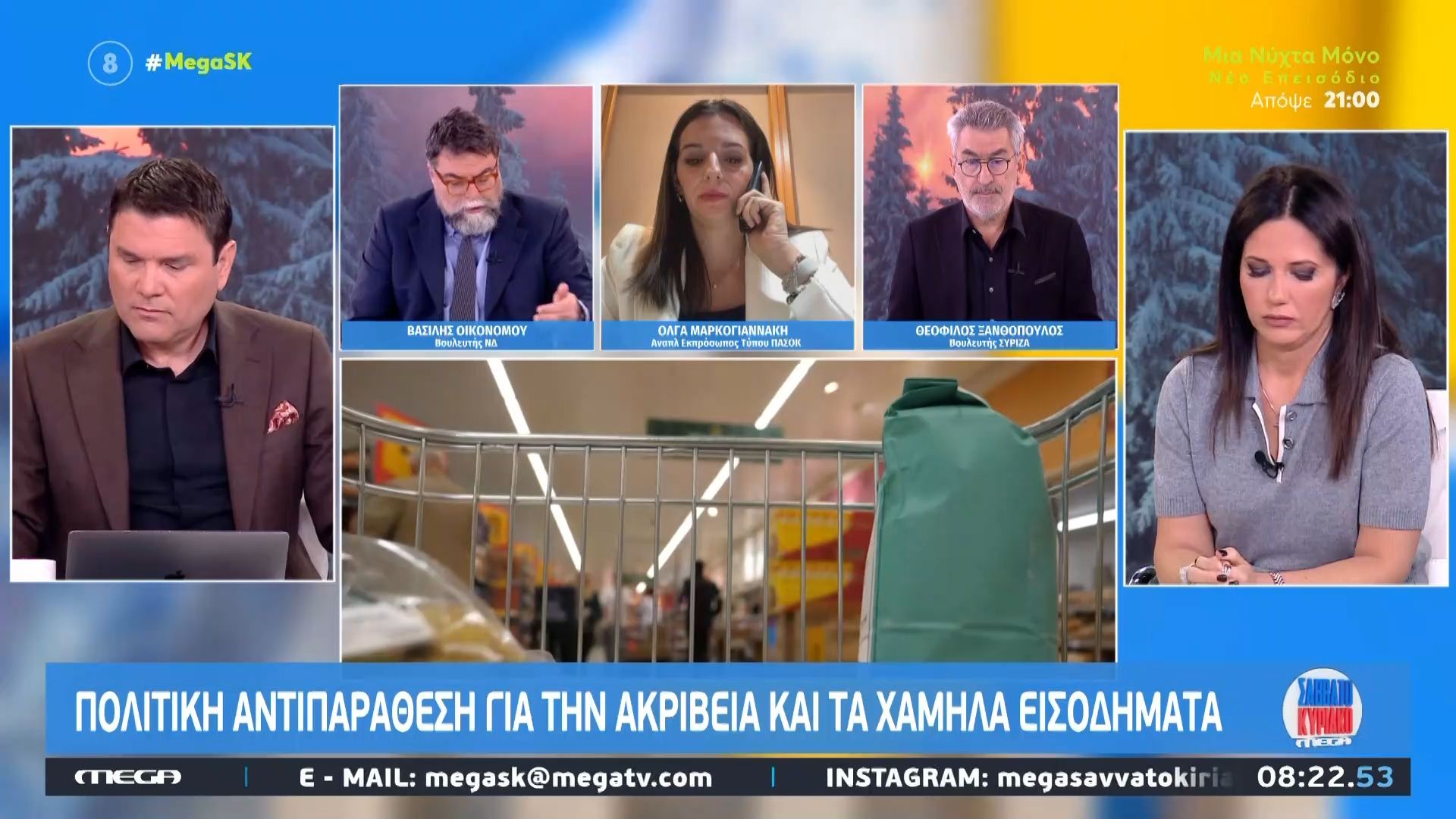Πολιτική αντιπαράθεση για την ακρίβεια και τα χαμηλά εισοδήματα