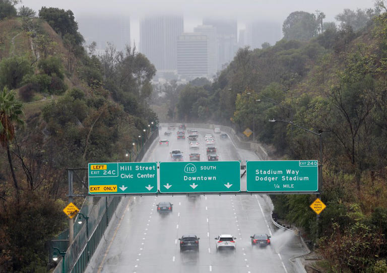 Rainfall totals climb across Southern California as powerful storm persists