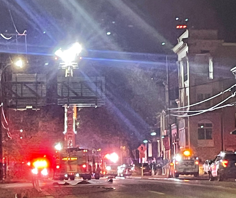 Fire on Main Street in Wheeling closes roadway; crews remain on scene