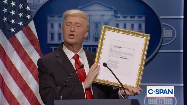 'SNL': Trump Tries Selling Framed Epstein Files in Cold Open | Video