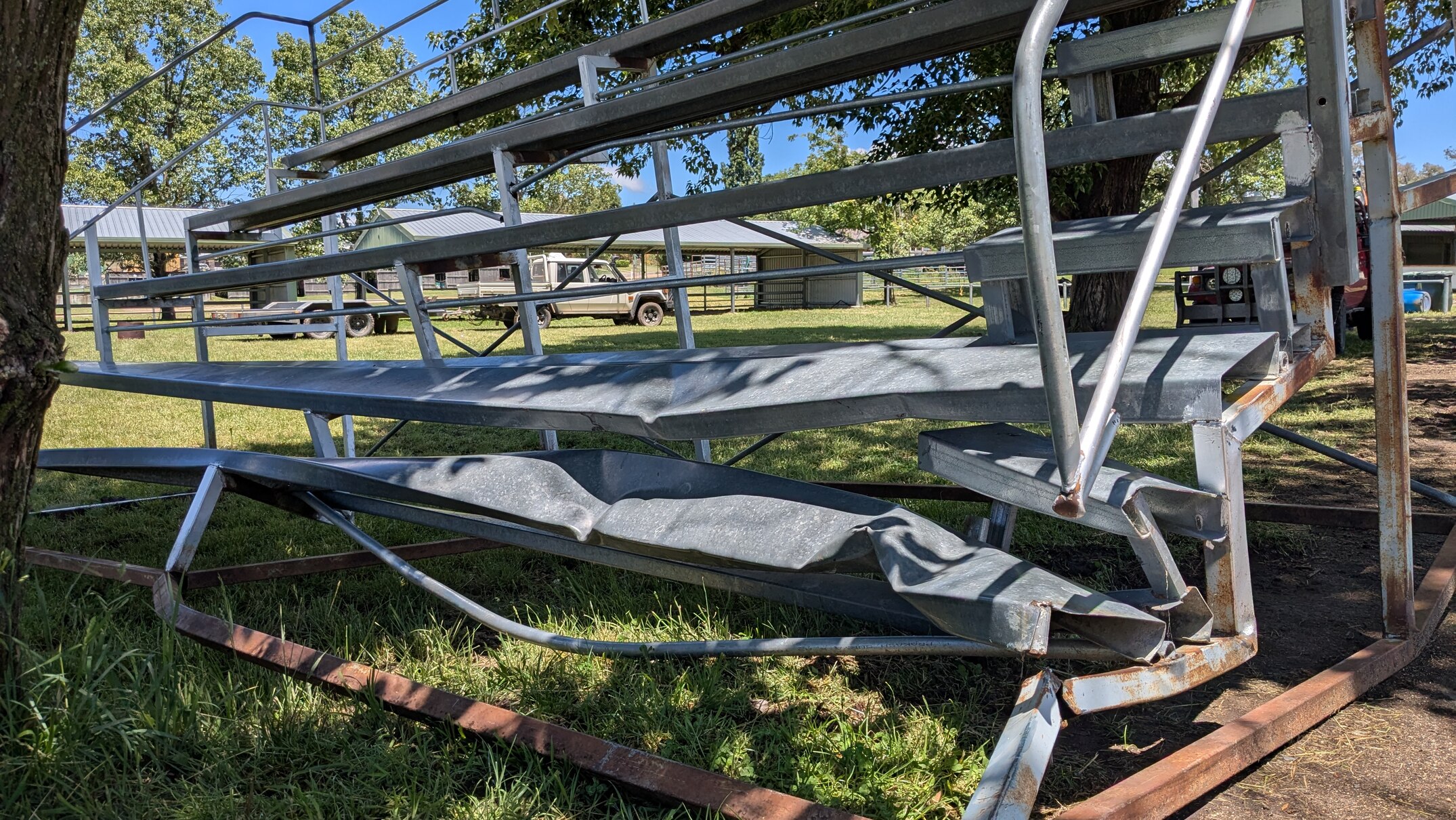Six people remain in hospital after Walcha derby grandstand crash