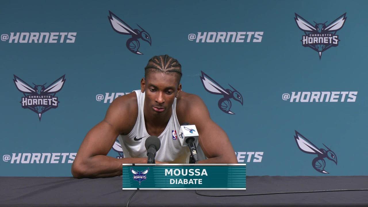 OKC 109, CHA 96: Moussa Diabate Postgame Media Availability