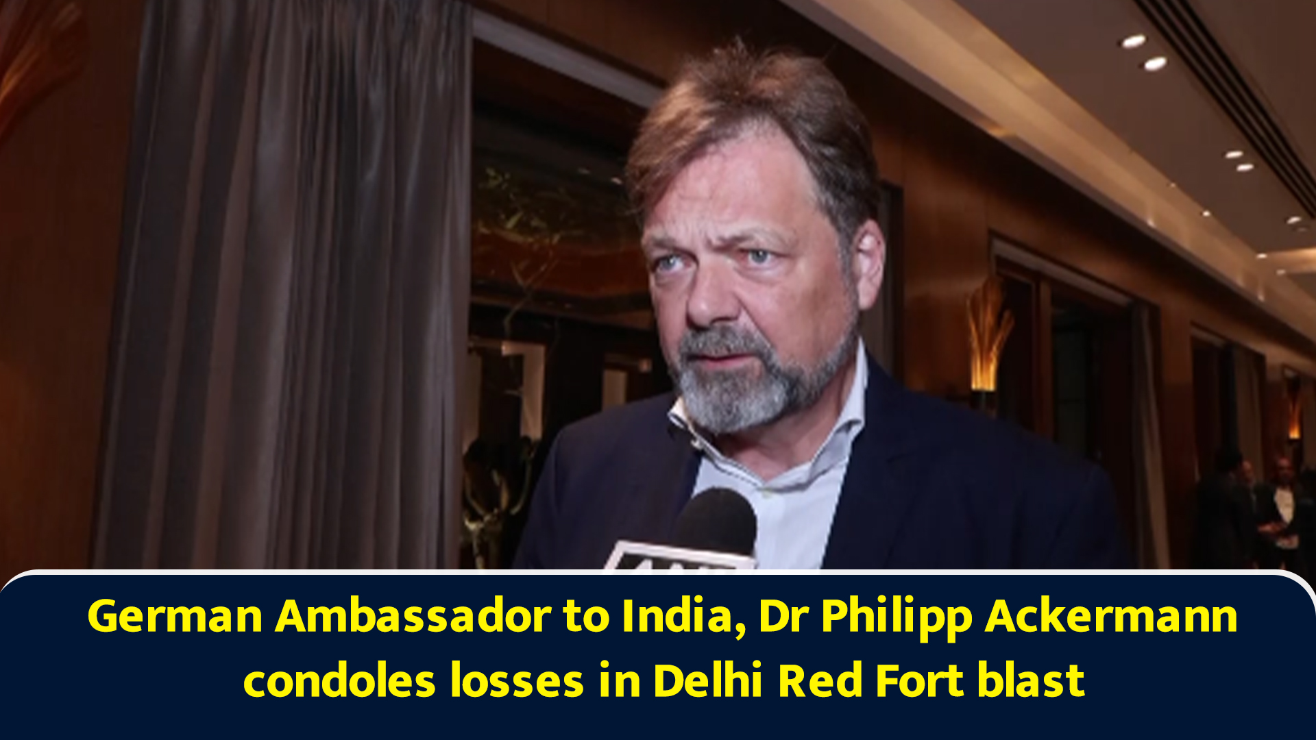 German Ambassador to India, Dr Philipp Ackermann condoles losses in ...