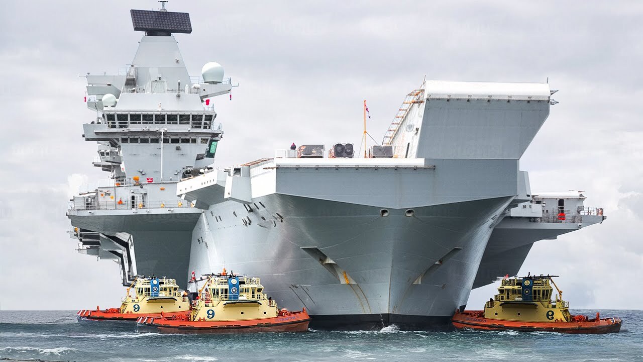 The largest and most advanced aircraft carrier in UK history takes to ...