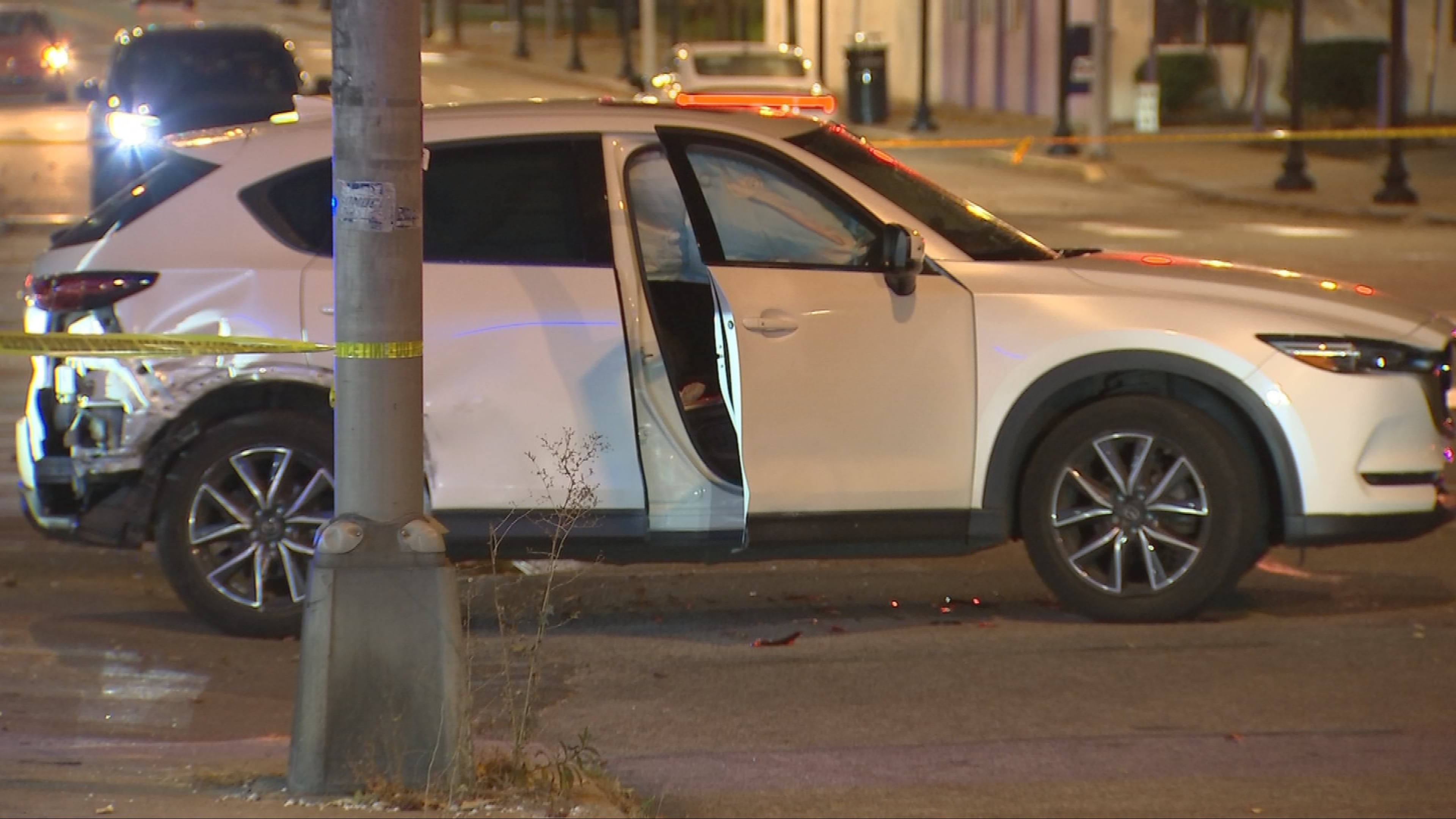 Police vehicle involved in crash while providing backup for traffic ...