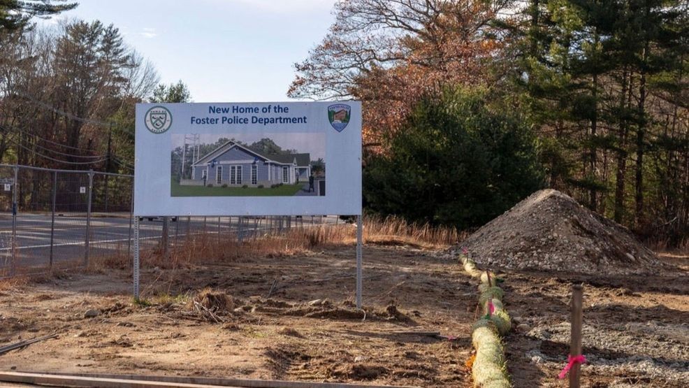 Foster police break ground on new police station