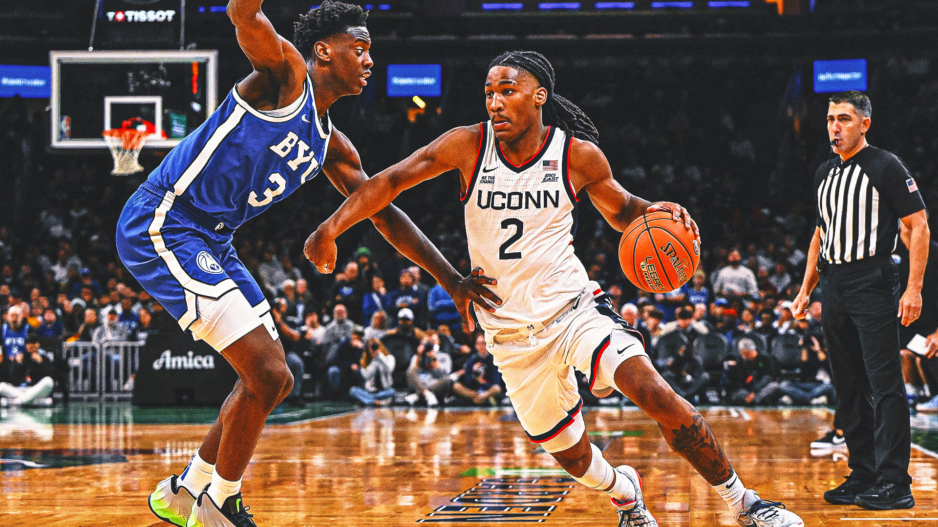 Three Huskies Score 21 Points as No. 3 UConn holds off AJ Dybantsa, No ...