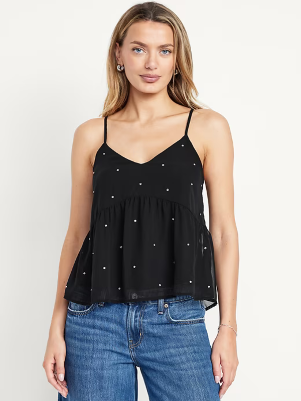 Old Navy's Chic Blouse Is Giving 'Great Quality Sparkle'