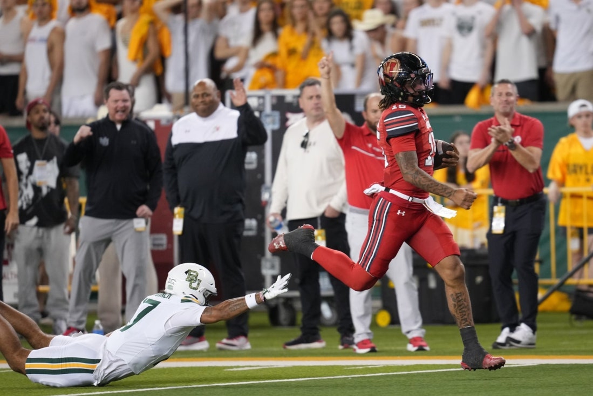 Explosive ground attack powers No.13 Utah to blowout of Baylor