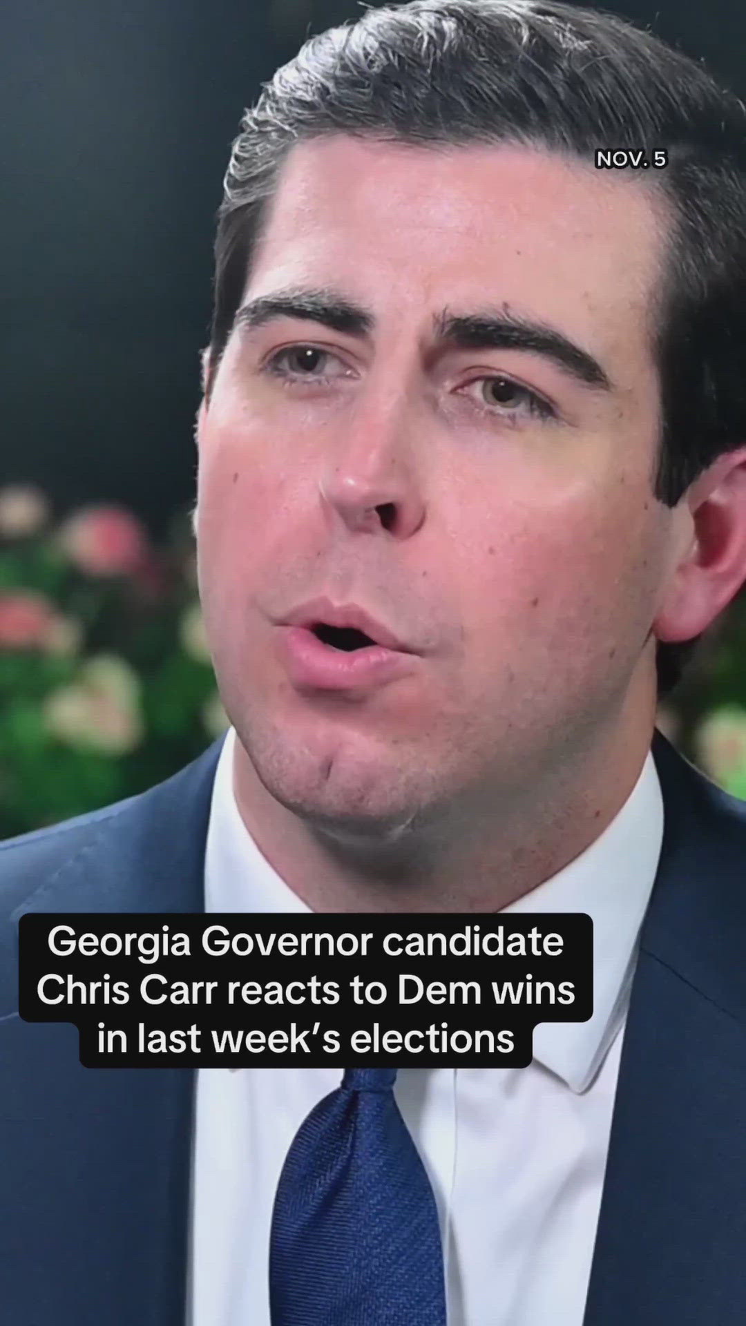 Georgia governor candidate Chris Carr reacts to Dem victories in last ...