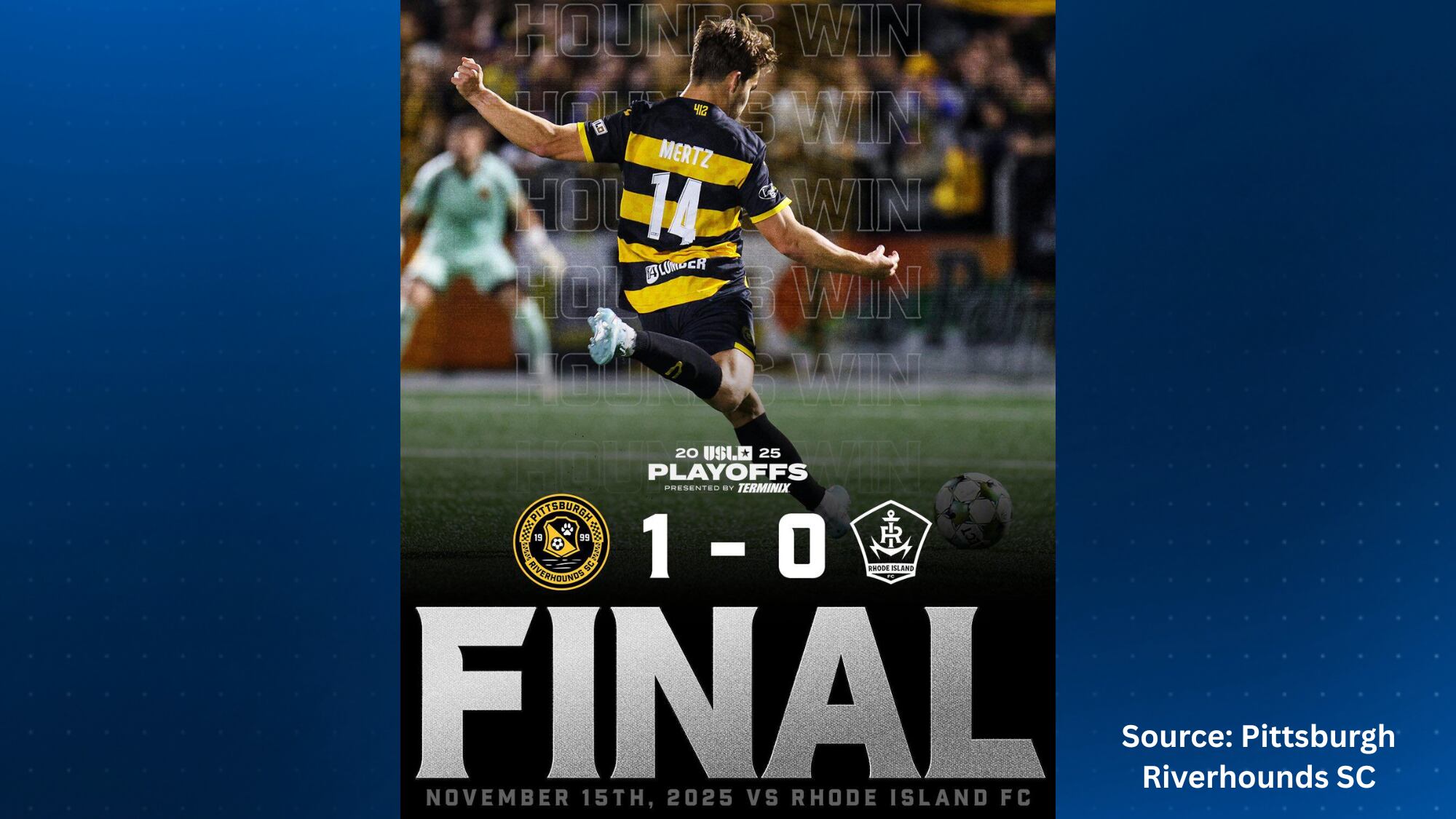 Pittsburgh Riverhounds triumph 1-0 over Rhode Island FC in conference ...