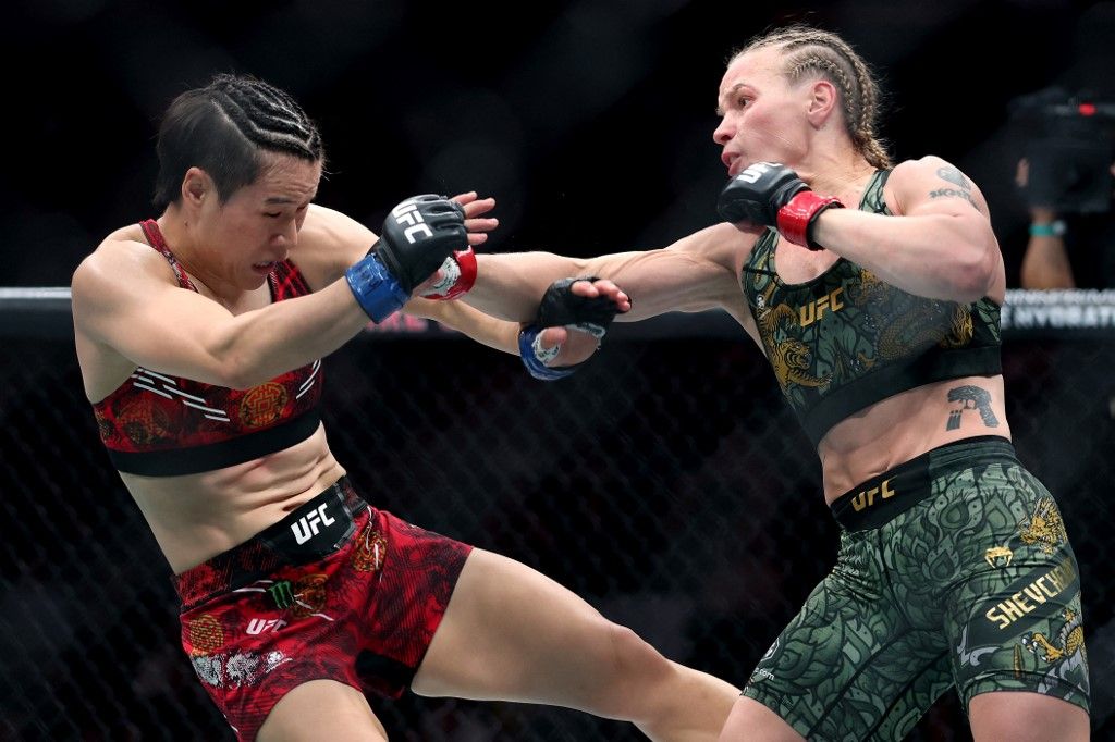 Hasil UFC 322 - Zhang Wei Li Cuma Menggertak, Valentina Shevchenko ...