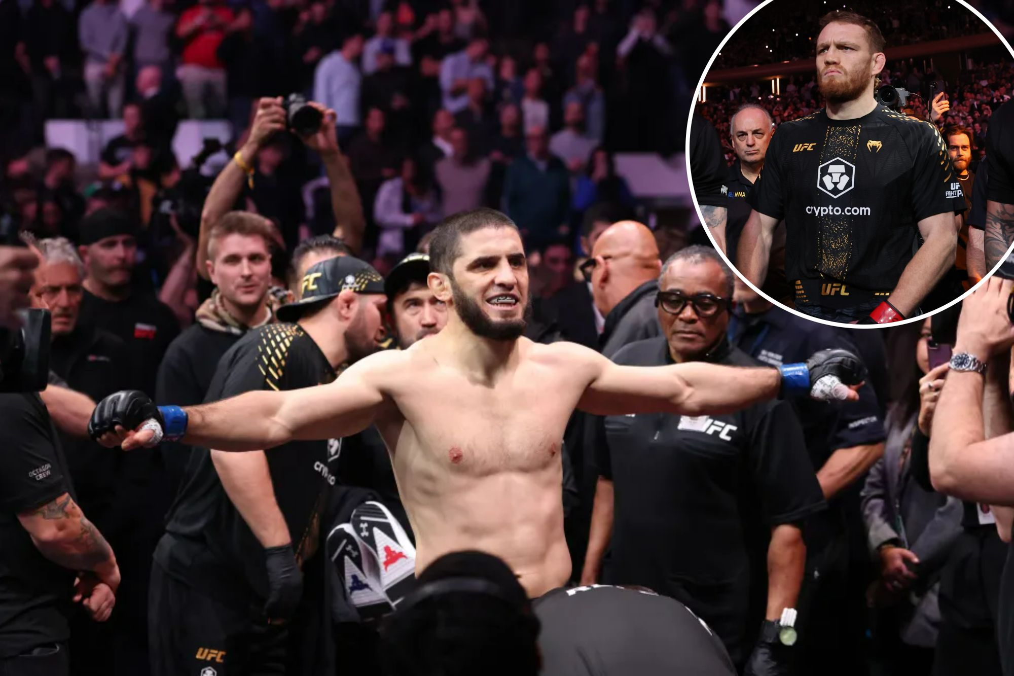Islam Makhachev secures title in second weight class with UFC 322 win ...
