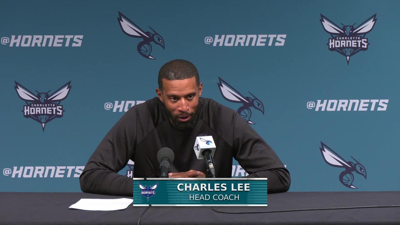 OKC 109, CHA 96: Charles Lee Postgame Media Availability