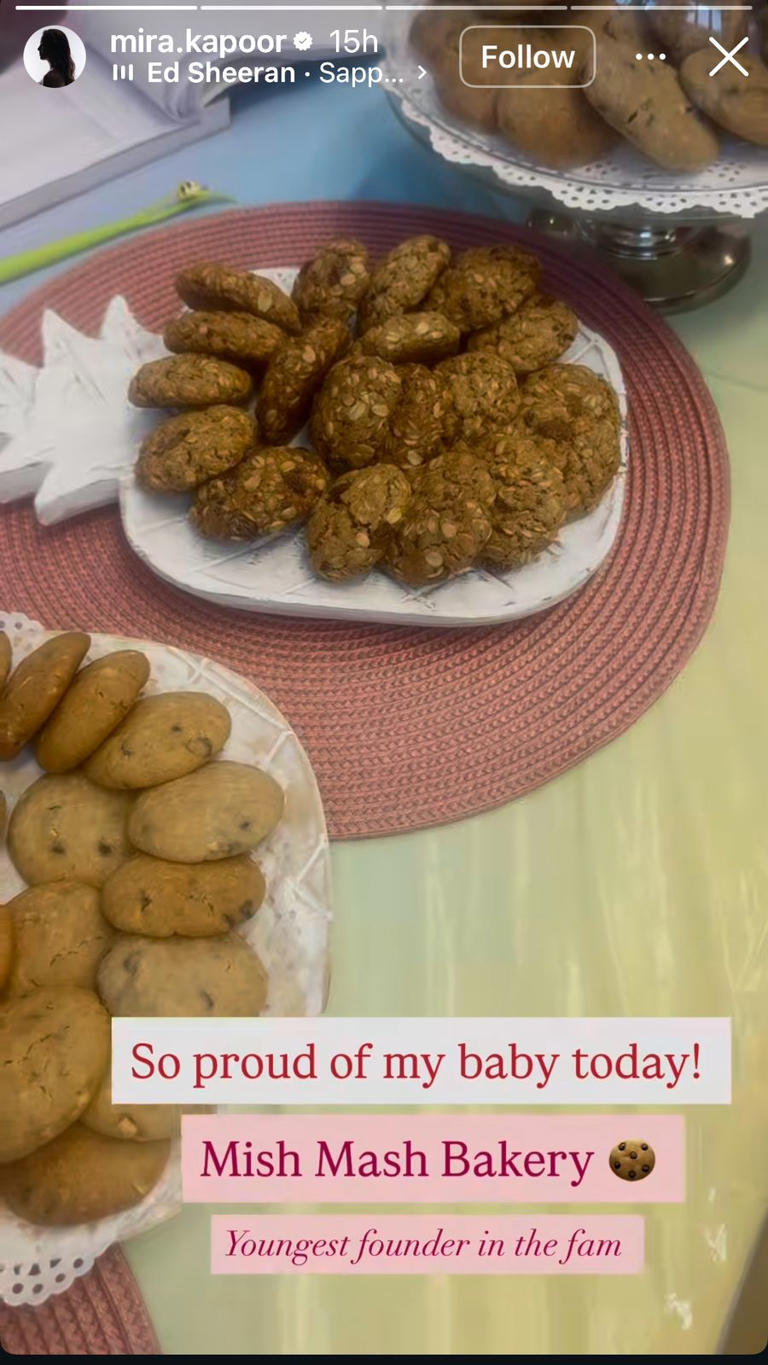 Mira Rajput beams with pride as daughter Misha’s baking stall sells out ...