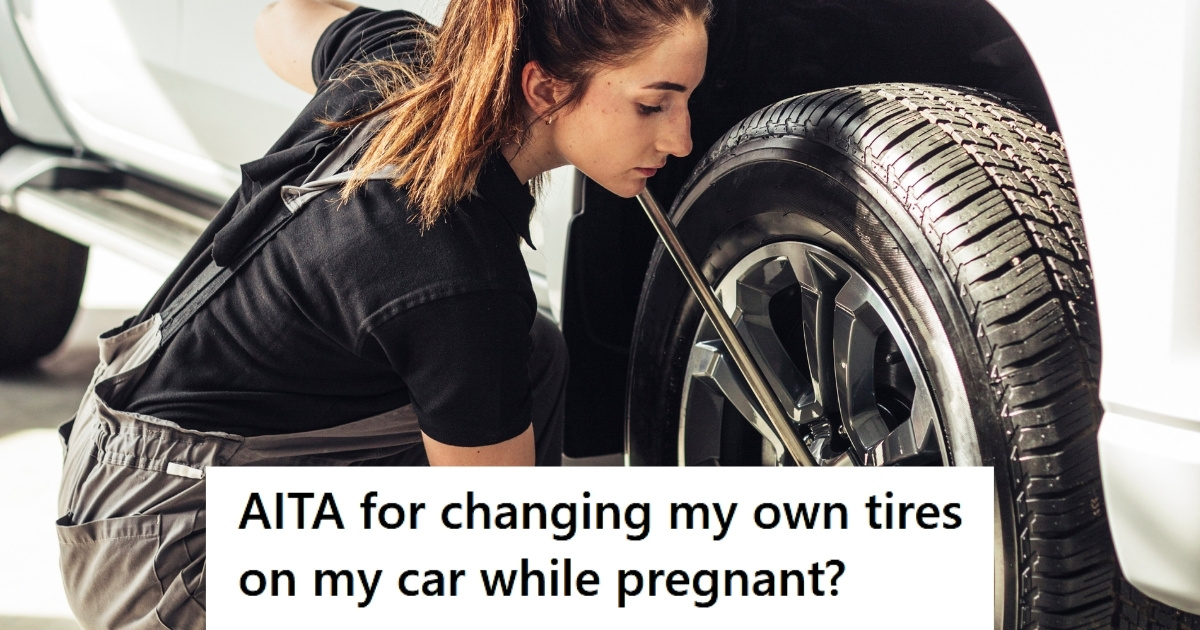 Pregnant Woman Feels That She Can Change Tires And Work, But Her ...