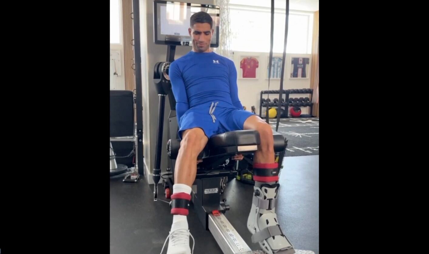 Hakimi working hard even on one leg, huge news for PSG