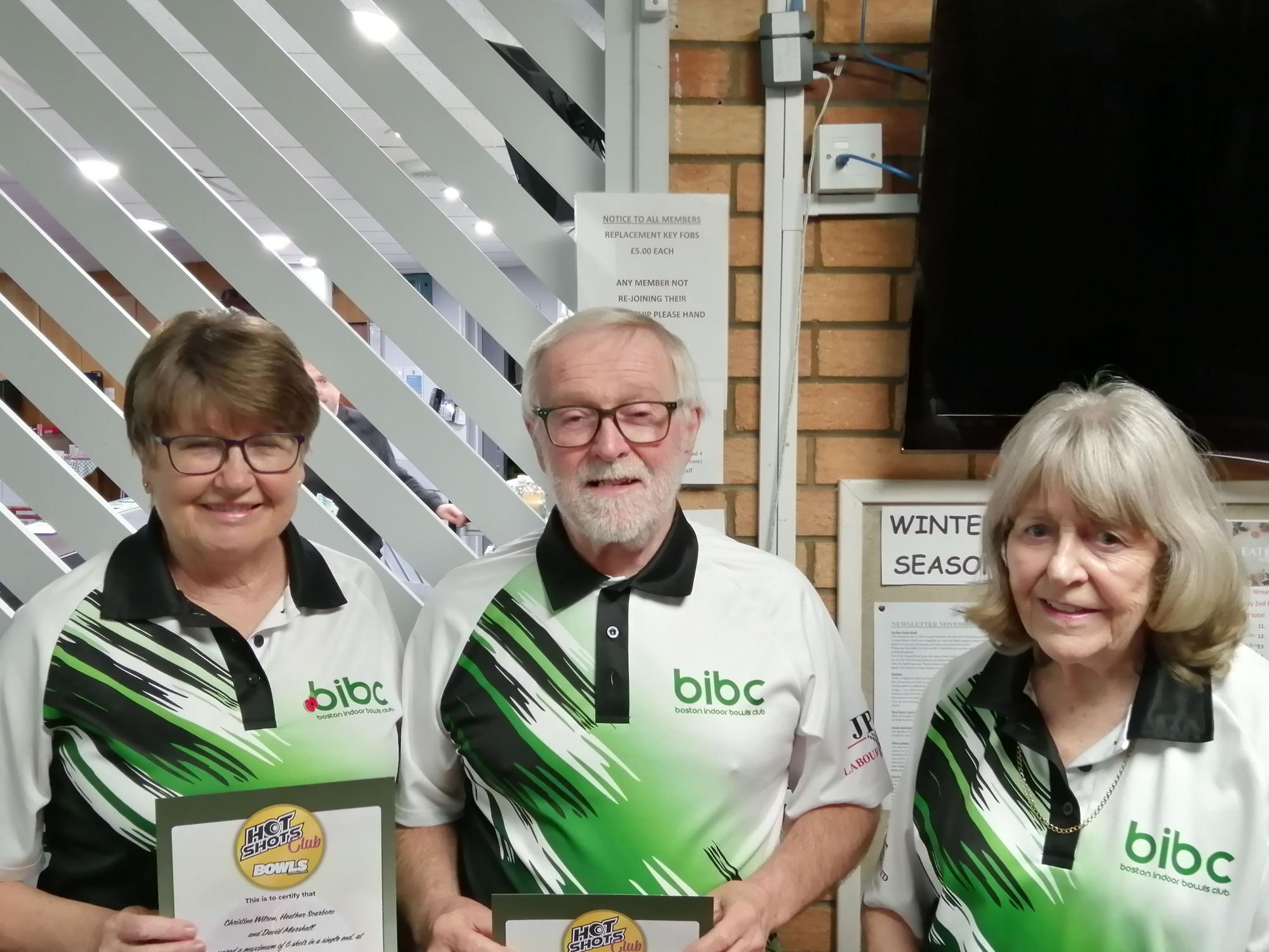 Top teams have clear leads at Boston Indoor Bowls Club