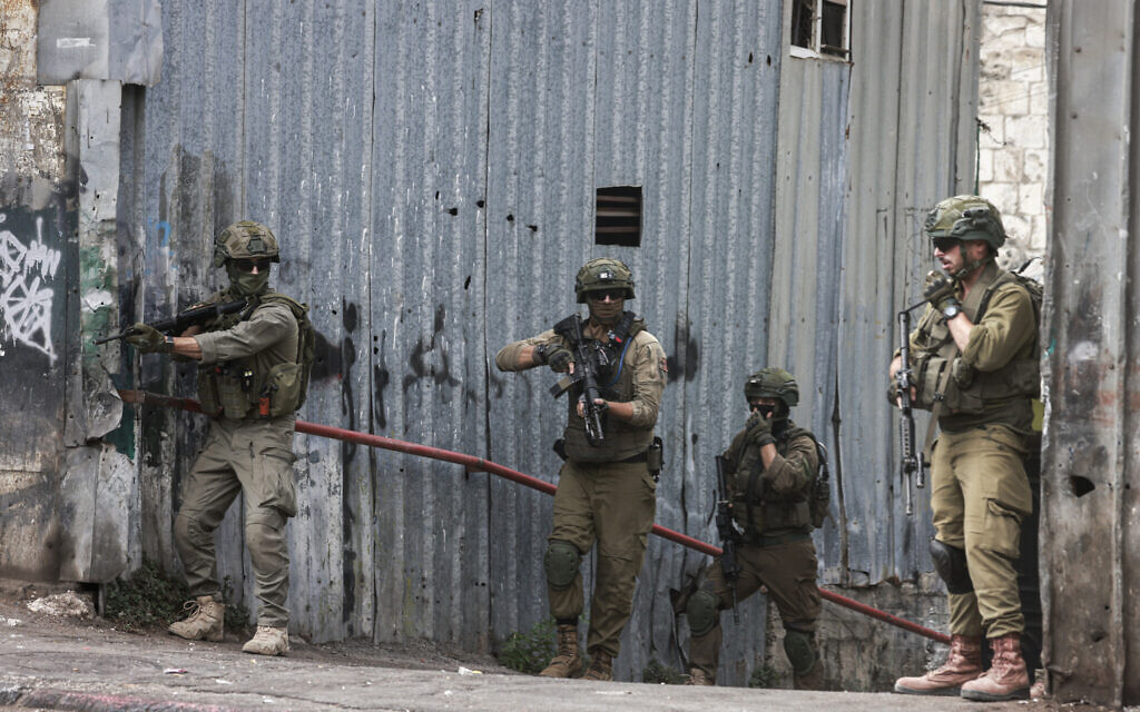 IDF: Palestinian man throws explosive at forces in northern West Bank ...