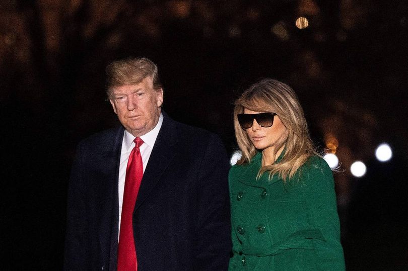 Melania Trump's flesh-coloured trousers created awkward rude optical ...