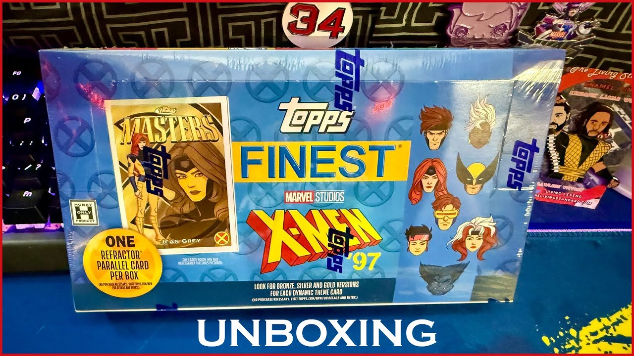 2025 Topps Finest X-Men '97 factory sealed hobby box unboxing