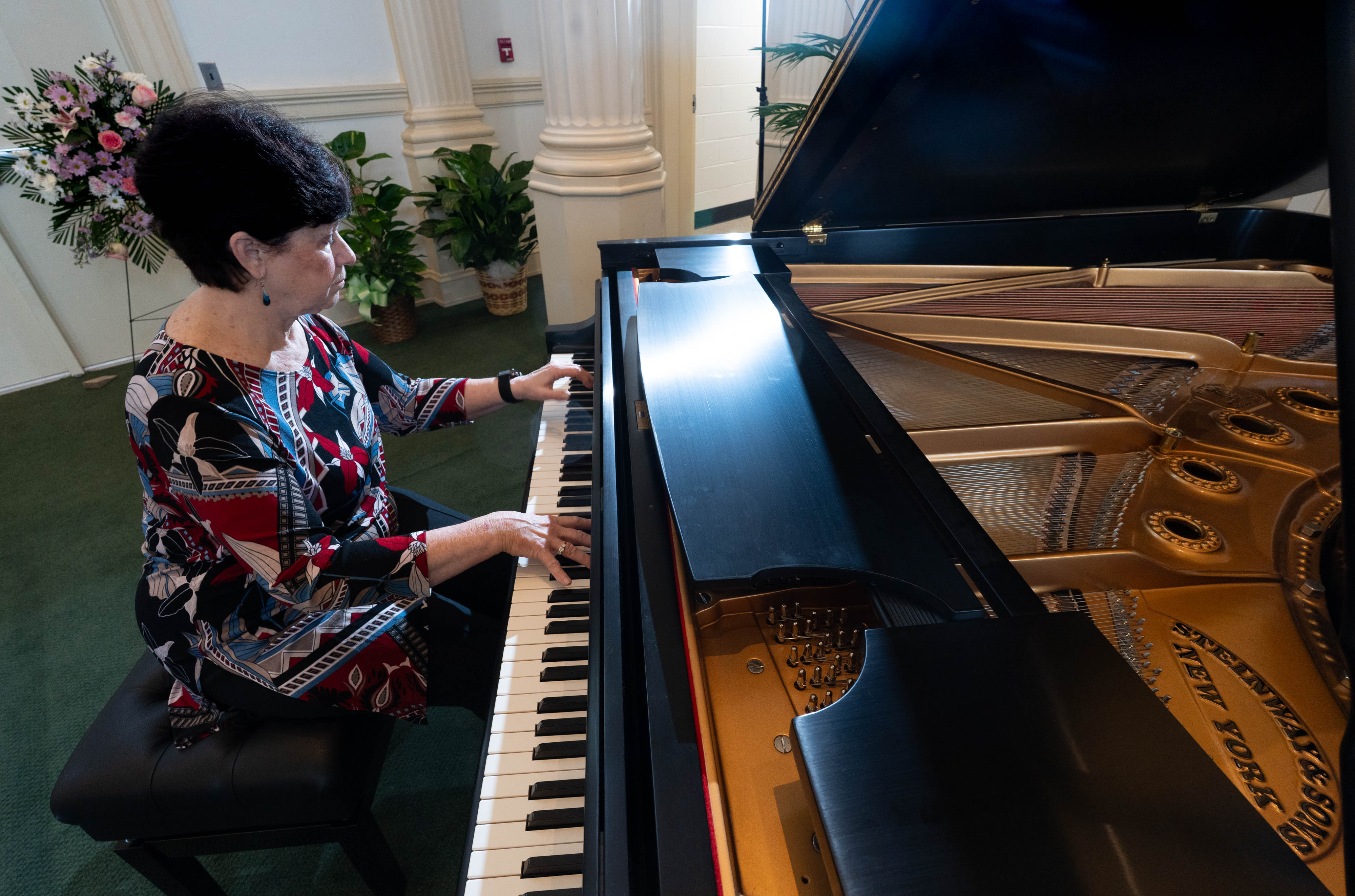Presbyterian Church music director in 50th year, now playing a Steinway ...