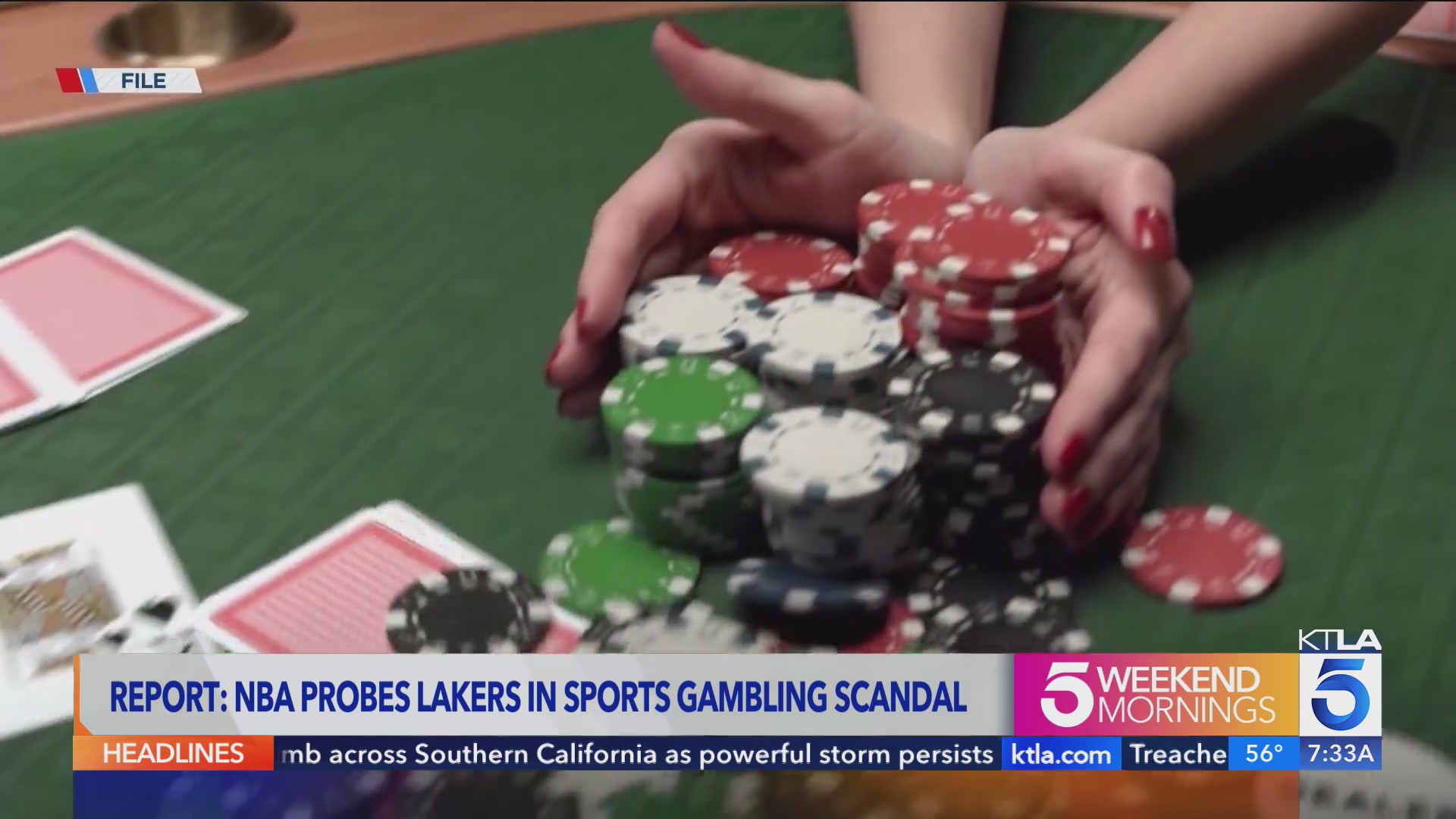 Report: NBA probes Lakers in sports gambling scandal