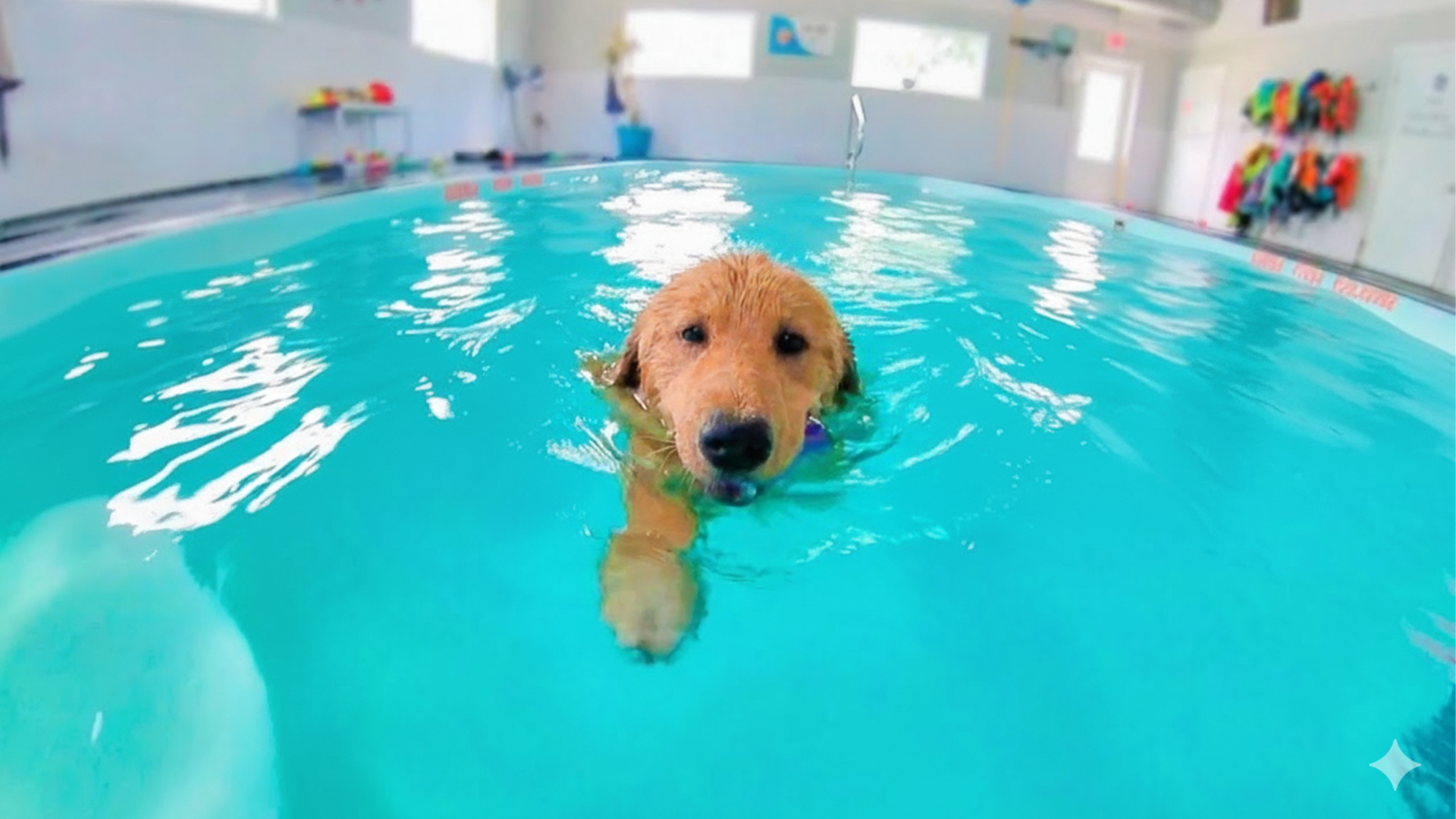 Dog Enjoys His First Pool Rental