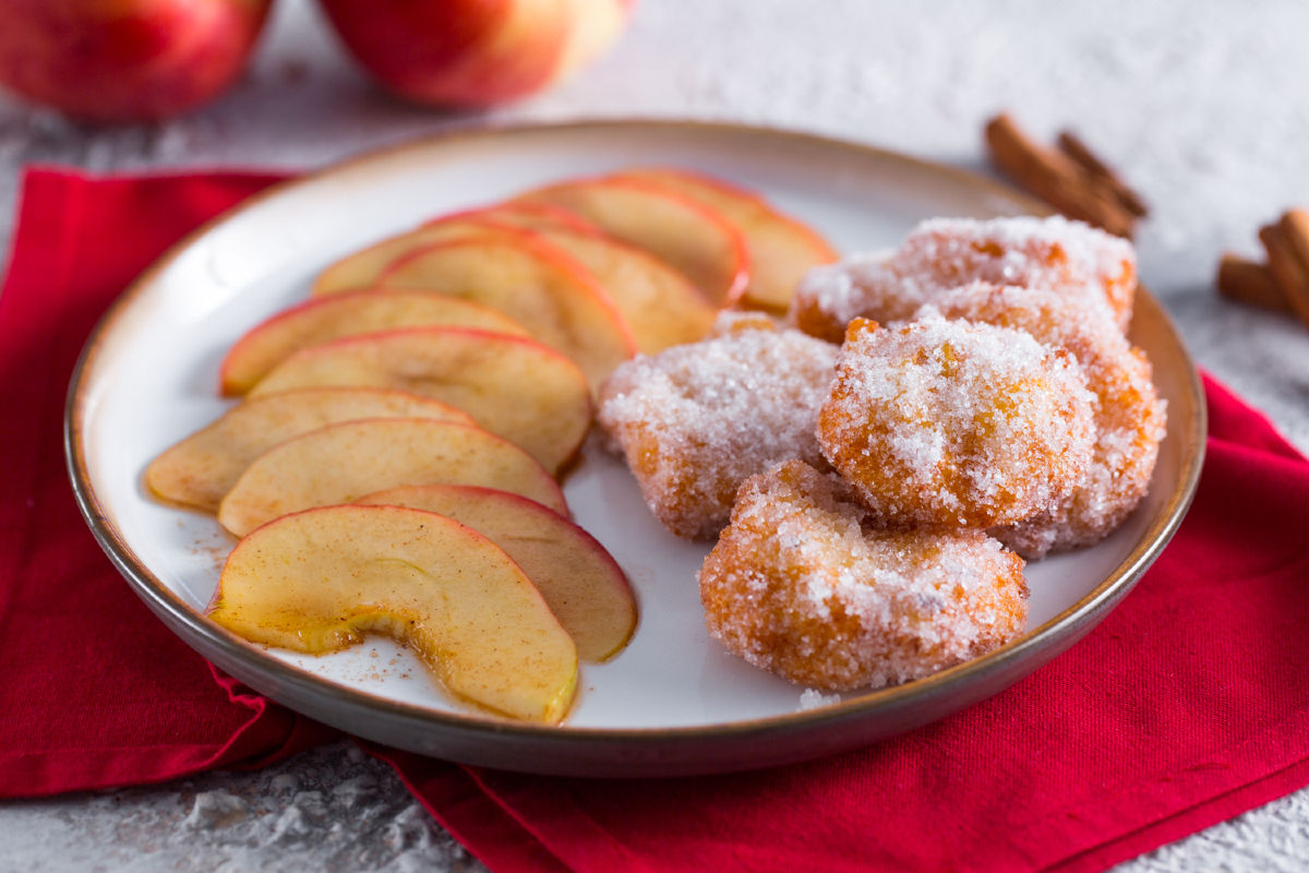 Rice and Apple Fritters