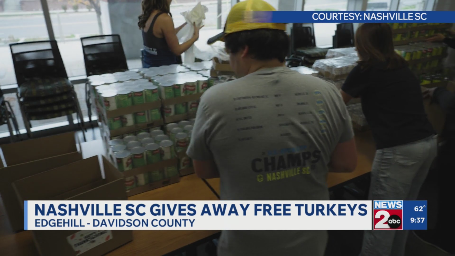 Nashville SC hands out free turkeys to families in need
