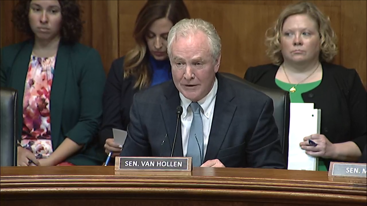 'That Sends A Terrible Message': Chris Van Hollen Scolds Pam Bondi For ...