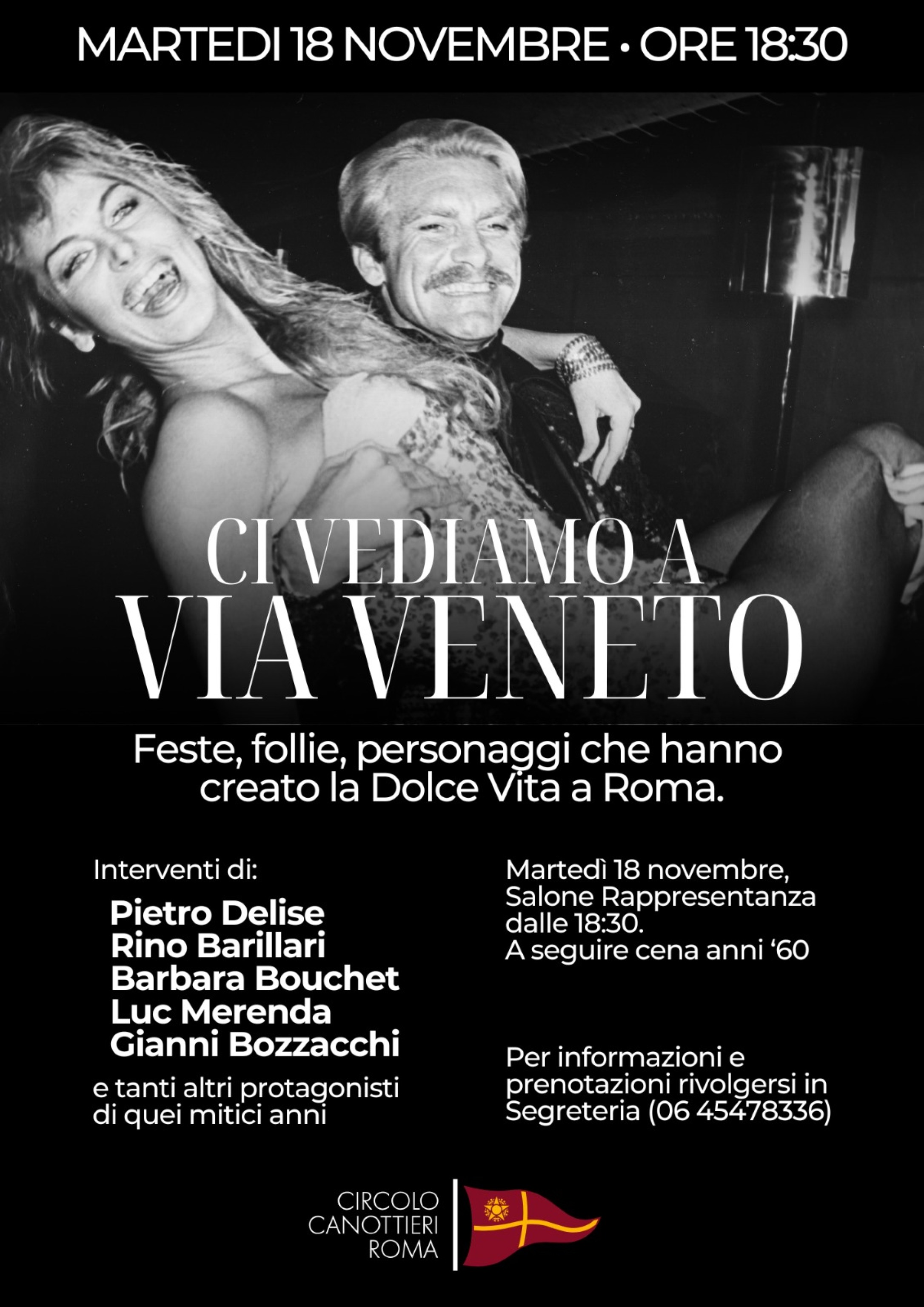 'Ci vediamo a Via Veneto', i personaggi della Dolce Vita a Roma