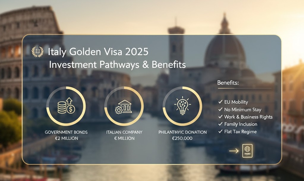 Golden Visa Italia: Guida Completa ai Requisiti e al Processo 2025