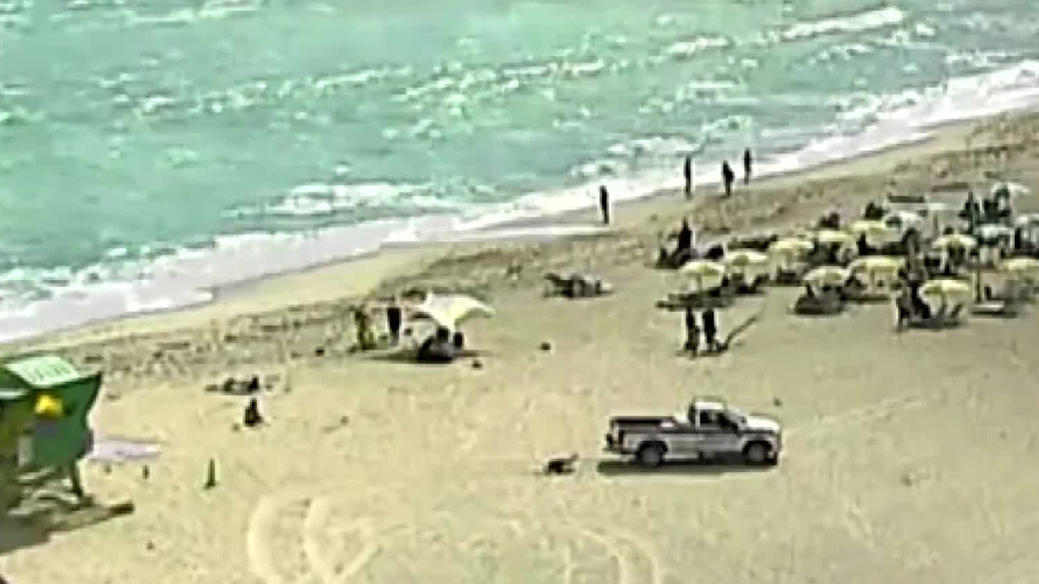 Scary video shows moment man was ran over by ocean rescue worker while ...