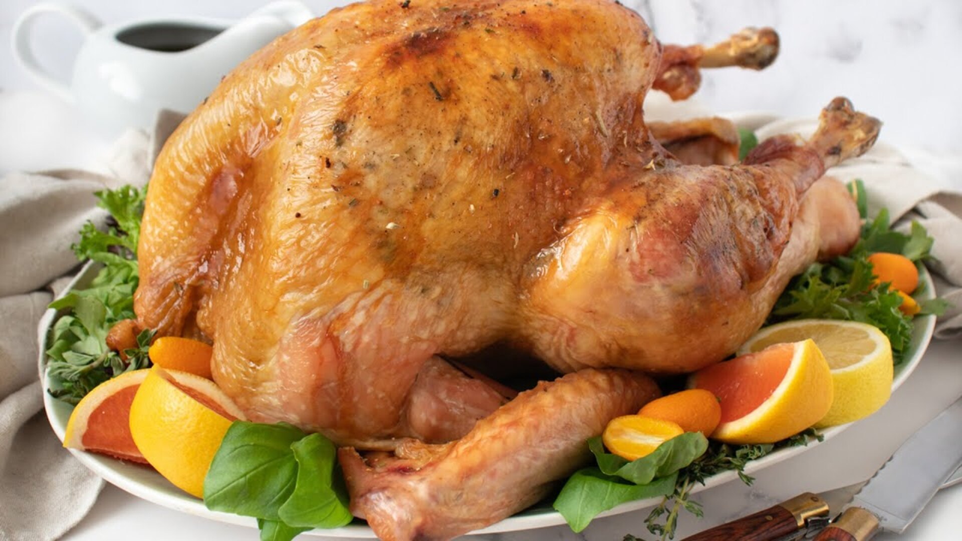 Dry-Brined "Evergreen" Roast Turkey Recipe