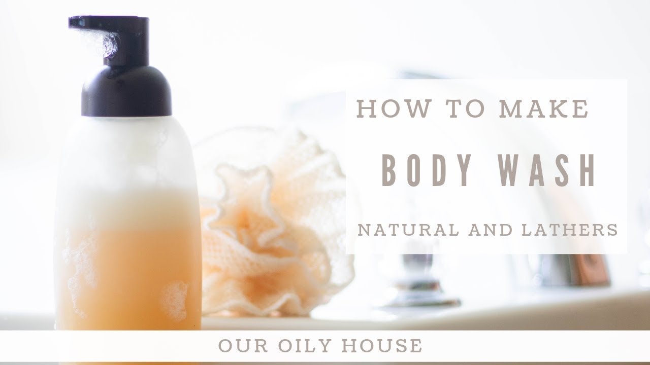 I made my own honey coconut body wash!