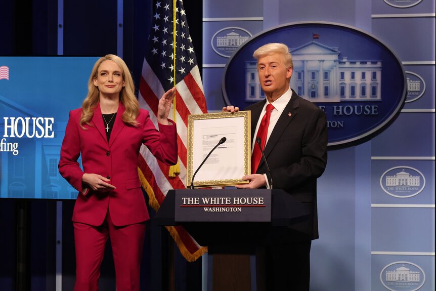 SNL's "Epstein White House Briefing Cold Open" Finds Donald Trump ...