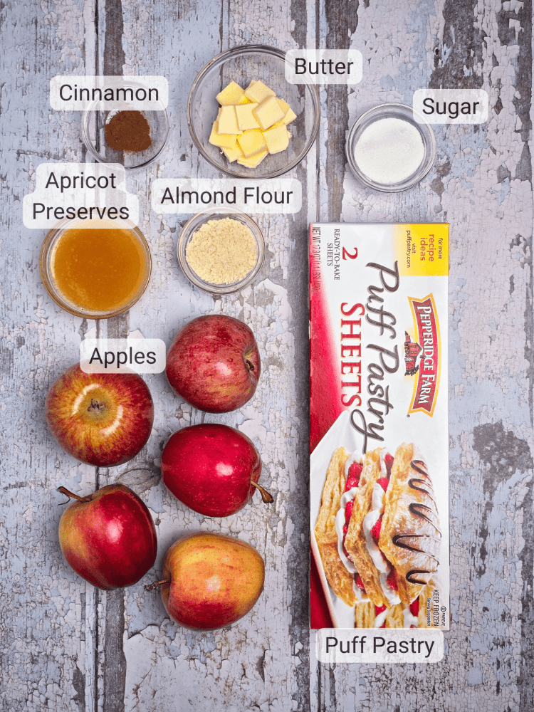 Puff Pastry Apple Tart (Tarte Fine aux Pommes)