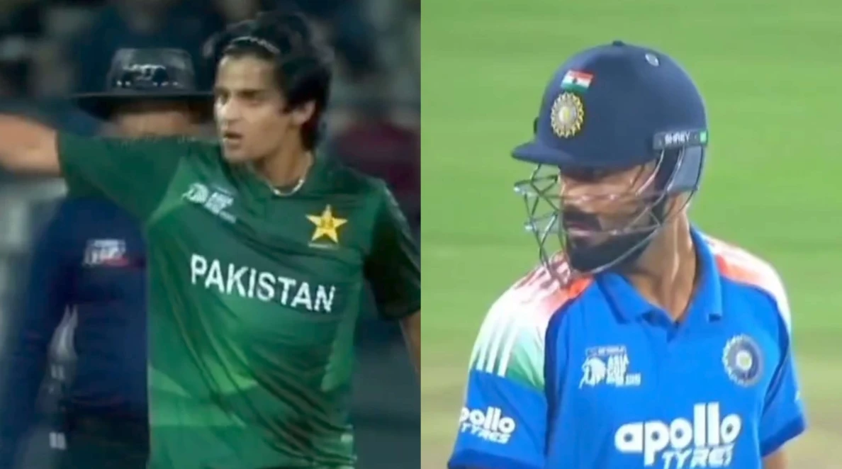 Watch: Saad Masood Gives Aggressive Send-Off to Naman Dhir in Asia Cup ...