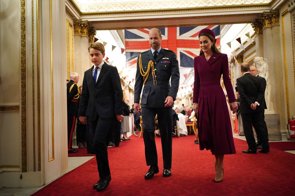 George 'in training' as William and Kate 'carefully introduce' their ...