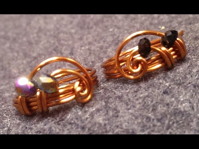 Simple copper spiral ring - How to make wire jewelry 88